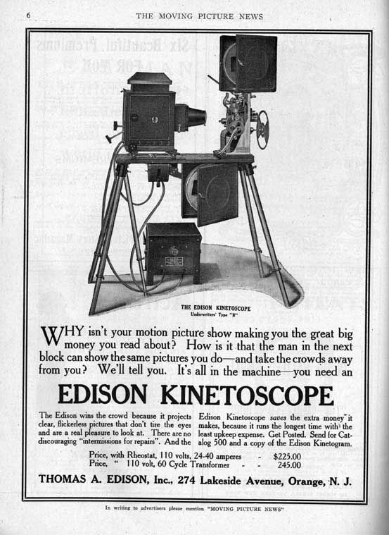 Thomas Edison Invents the Movies – David J. Kent