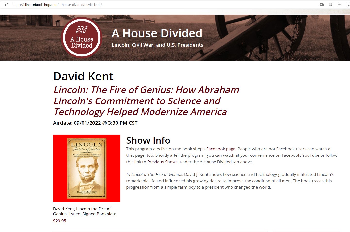 A House Divided – Abraham Lincoln Book Shop – September 1, 2022 Release ...