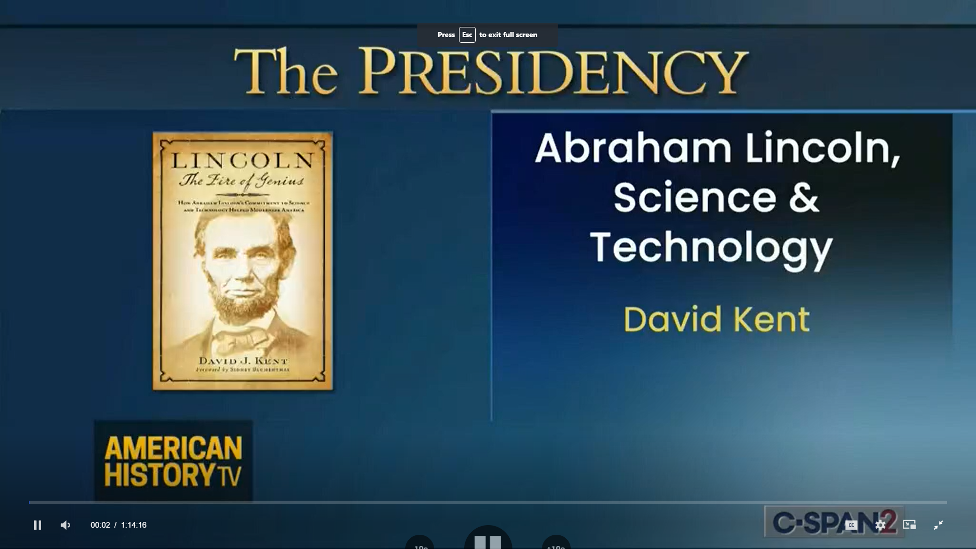 David J. Kent – Abraham Lincoln Historian, Scientist, Traveler