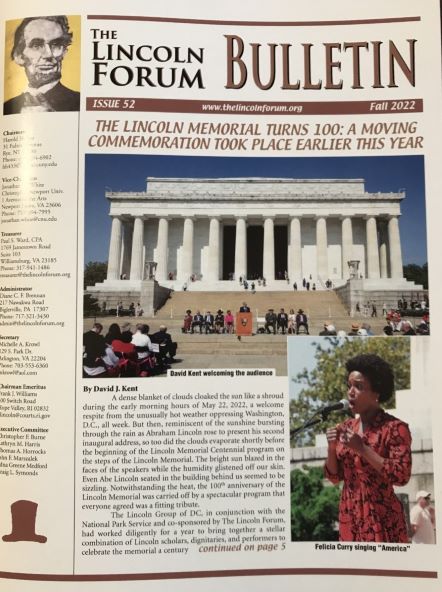 An Award, A Breakout, and A Feature at the Lincoln Forum in Gettysburg ...